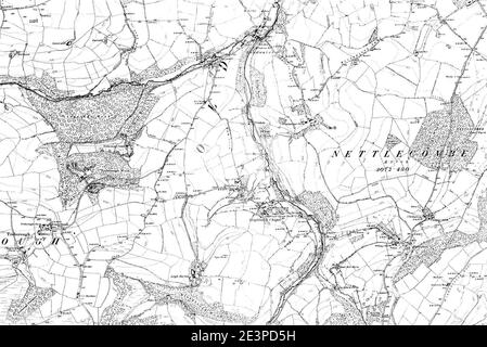Map of Somerset OS Map name 047-SW, Ordnance Survey, 1884-1894 Stock Photo - Alamy