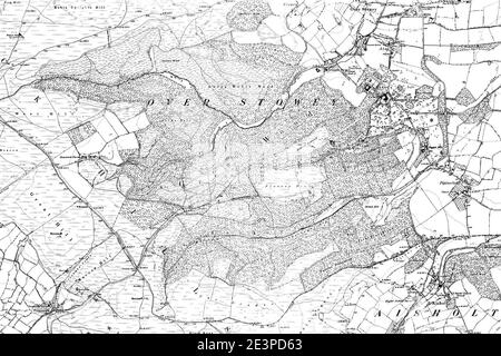 Map of Somerset OS Map name 049-SE, Ordnance Survey, 1884-1894 Stock ...