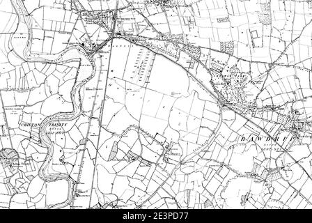 Map of Somerset OS Map name 050-SW, Ordnance Survey, 1884-1894 Stock ...