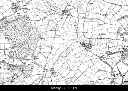 Map of Shropshire OS Map name 062-NW, Ordnance Survey, 1883-1895 Stock ...