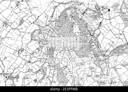 Map of Shropshire OS Map name 051-NE, Ordnance Survey, 1883-1895 Stock ...