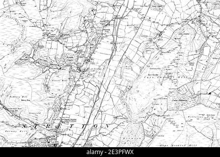 Map of Shropshire OS Map name 056-SW, Ordnance Survey, 1883-1895 Stock ...