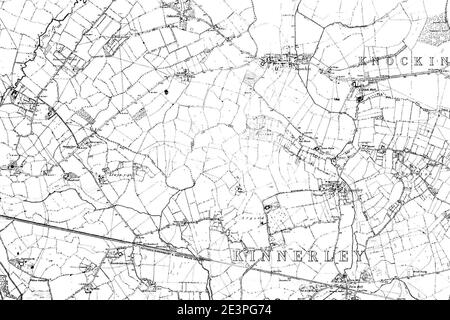 Map of Shropshire OS Map name 026-SE, Ordnance Survey, 1883-1895 Stock ...