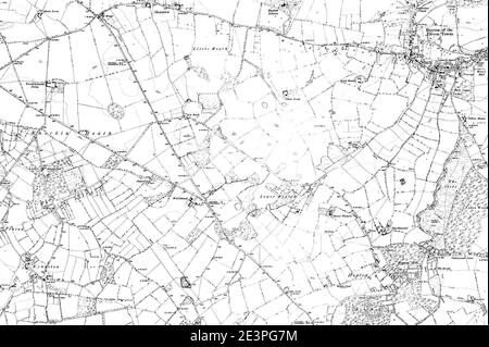 Map of Shropshire OS Map name 027-SW, Ordnance Survey, 1883-1895 Stock ...