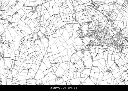 Map of Shropshire OS Map name 023-NE, Ordnance Survey, 1883-1895 Stock ...