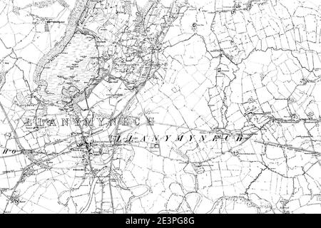 Map of Shropshire OS Map name 026-SE, Ordnance Survey, 1883-1895 Stock ...