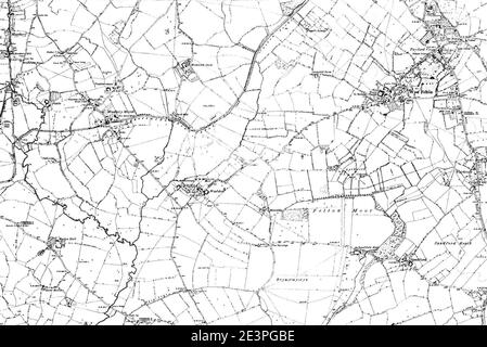 Map of Shropshire OS Map name 019-NE, Ordnance Survey, 1883-1895 Stock ...