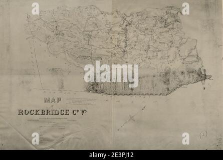 Map of Rockbridge Co. Va Stock Photo - Alamy