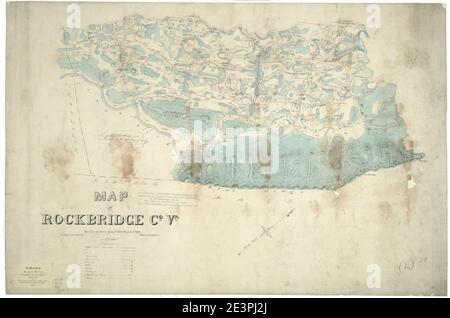 Map of Rockbridge Co., Va Stock Photo - Alamy
