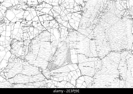 Map of Radnorshire OS Map name 023-NE, Ordnance Survey, 1888-1891 Stock ...