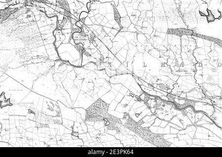 Map of Perthshire Sheet 124, Ordnance Survey, 1866-1874 1 Stock Photo ...