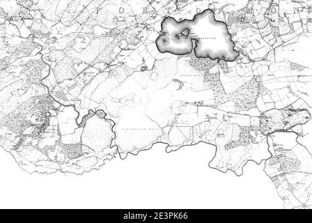 Map of Perthshire Sheet 130, Ordnance Survey, 1866-1874 1 Stock Photo ...