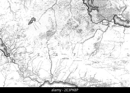 Map of Perthshire Sheet 122, Ordnance Survey, 1866-1874 1 Stock Photo ...