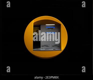 Campos, Spain; january 20 2021: main entrance of the hospital in the ...