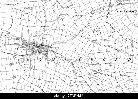 Map of Nottinghamshire OS Map name 050-SW, Ordnance Survey, 1883-1899 ...