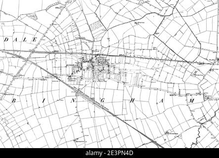 Map of Nottinghamshire OS Map name 043-SW, Ordnance Survey, 1883-1899 ...