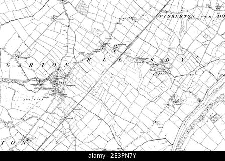 Map of Nottinghamshire OS Map name 034-NW, Ordnance Survey, 1883-1899 ...