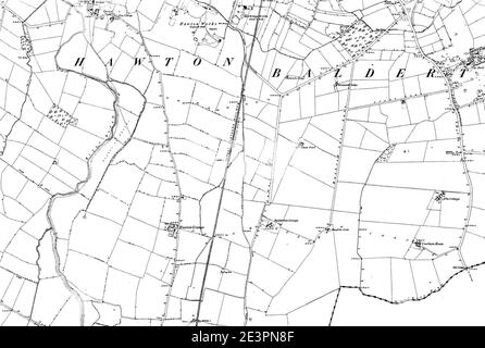 Map of Nottinghamshire OS Map name 035-SW, Ordnance Survey, 1883-1899 ...