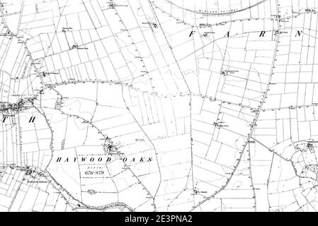 Map of Nottinghamshire OS Map name 028-SW, Ordnance Survey, 1883-1899 ...