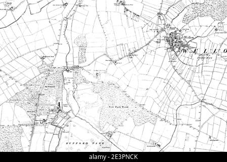 Map of Nottinghamshire OS Map name 024-SW, Ordnance Survey, 1883-1899 ...