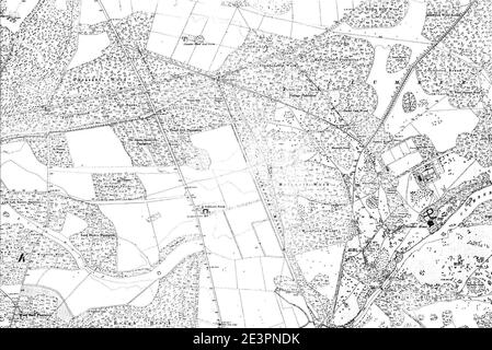 Map of Nottinghamshire OS Map name 013-NW, Ordnance Survey, 1883-1899 ...