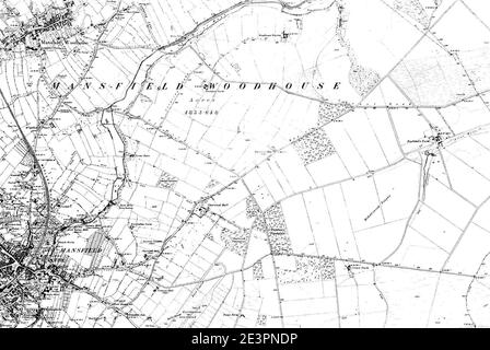 Map of Nottinghamshire OS Map name 023-SE, Ordnance Survey, 1883-1899 ...