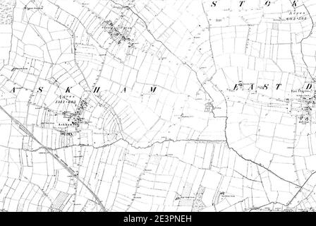 Map of Nottinghamshire OS Map name 015-NE, Ordnance Survey, 1883-1899 ...