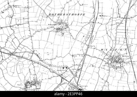 Map of Northamptonshire OS Map name 051-NW, Ordnance Survey, 1884-1892 ...