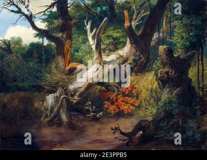 Hunting in the Pontine Marshes, 1833 Stock Photo - Alamy