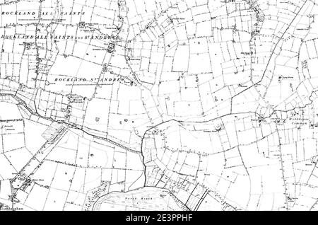 Map of Norfolk OS Map name 085-NE, Ordnance Survey, 1883-1897 Stock ...