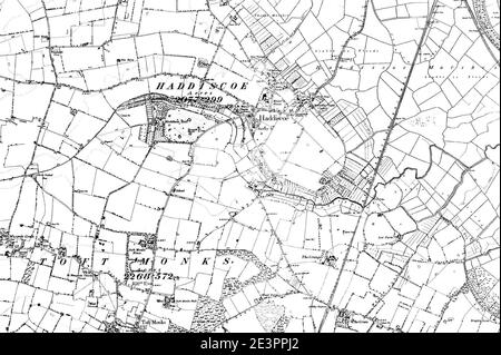 Map of Norfolk OS Map name 089-NE, Ordnance Survey, 1883-1897 Stock ...
