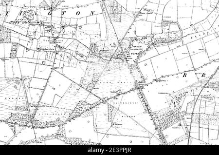 Map of Norfolk OS Map name 084-SE, Ordnance Survey, 1883-1897 Stock ...