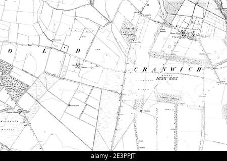 Map of Norfolk OS Map name 082-SW, Ordnance Survey, 1883-1897 Stock ...