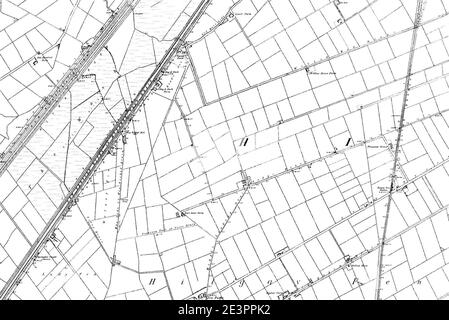 Map of Norfolk OS Map name 080-NW, Ordnance Survey, 1883-1897 Stock ...