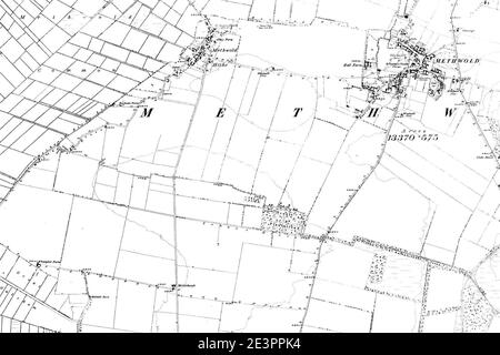 Map of Norfolk OS Map name 082-SE, Ordnance Survey, 1883-1897 Stock ...