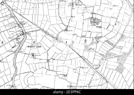 Map of Norfolk OS Map name 081-NE, Ordnance Survey, 1883-1897 Stock ...