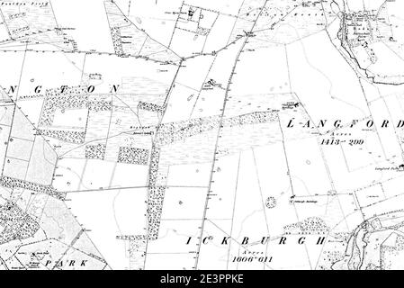 Map of Norfolk OS Map name 083-SW, Ordnance Survey, 1883-1897 Stock ...
