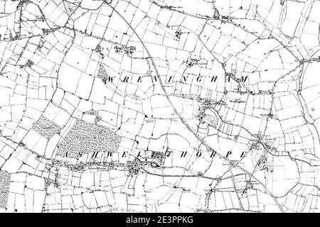 Map of Norfolk OS Map name 086-SE, Ordnance Survey, 1883-1897 Stock ...