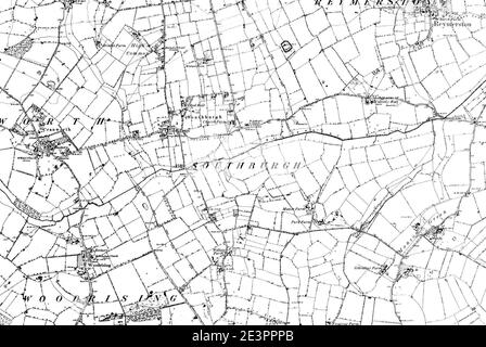 Map of Norfolk OS Map name 073-NE, Ordnance Survey, 1883-1897 Stock ...