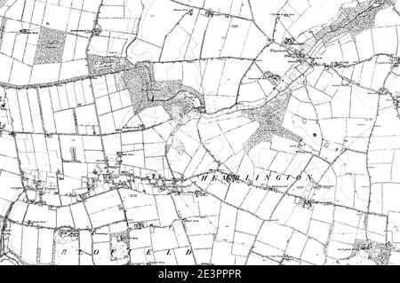 Map of Norfolk OS Map name 064-SE, Ordnance Survey, 1883-1897 Stock ...