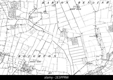Map of Norfolk OS Map name 070-NE, Ordnance Survey, 1883-1897 Stock ...