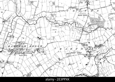 Map of Norfolk OS Map name 062-NE, Ordnance Survey, 1883-1897 Stock ...