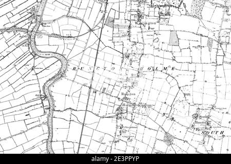 Map of Norfolk OS Map name 057-NE, Ordnance Survey, 1883-1897 Stock ...