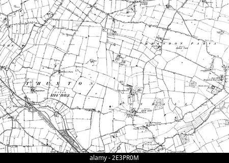 Map of Norfolk OS Map name 061-NW, Ordnance Survey, 1883-1897 Stock ...
