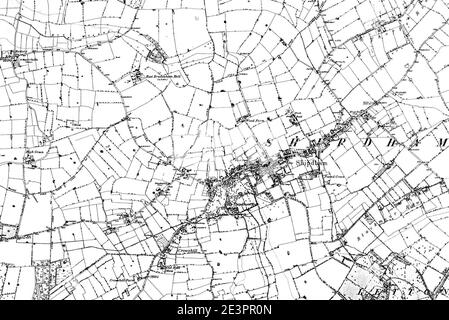 Map of Norfolk OS Map name 060-SW, Ordnance Survey, 1883-1897 Stock ...