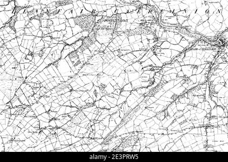Map of Montgomeryshire OS Map name 022-SE, Ordnance Survey, 1885-1896 ...