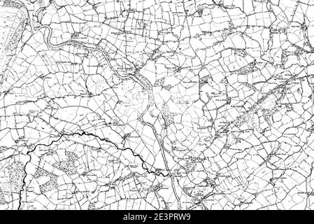 Map of Montgomeryshire OS Map name 022-SE, Ordnance Survey, 1885-1896 ...