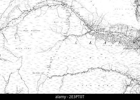 Map of Montgomeryshire OS Map name 007-NW, Ordnance Survey, 1885-1896 ...