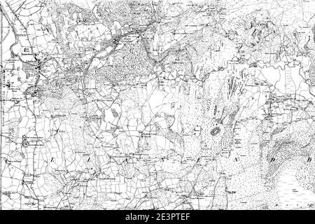 Map of Merionethshire OS Map name 026-SE, Ordnance Survey, 1888-1892 ...