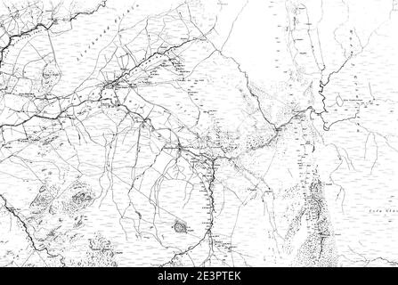 Map of Merionethshire OS Map name 028-SW, Ordnance Survey, 1888-1892 ...